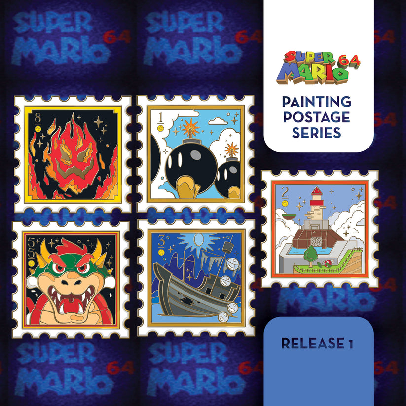 Super Mario 64 Painting Stamps Hard Enamel Pins – FunkyPunkyDesigns
