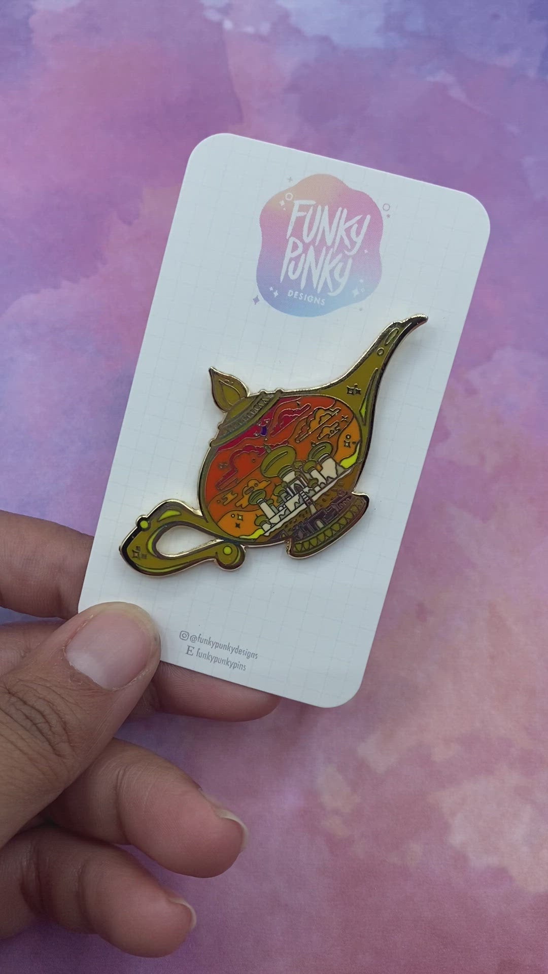 Aladdin Destination Hard Enamel Pin – FunkyPunkyDesigns