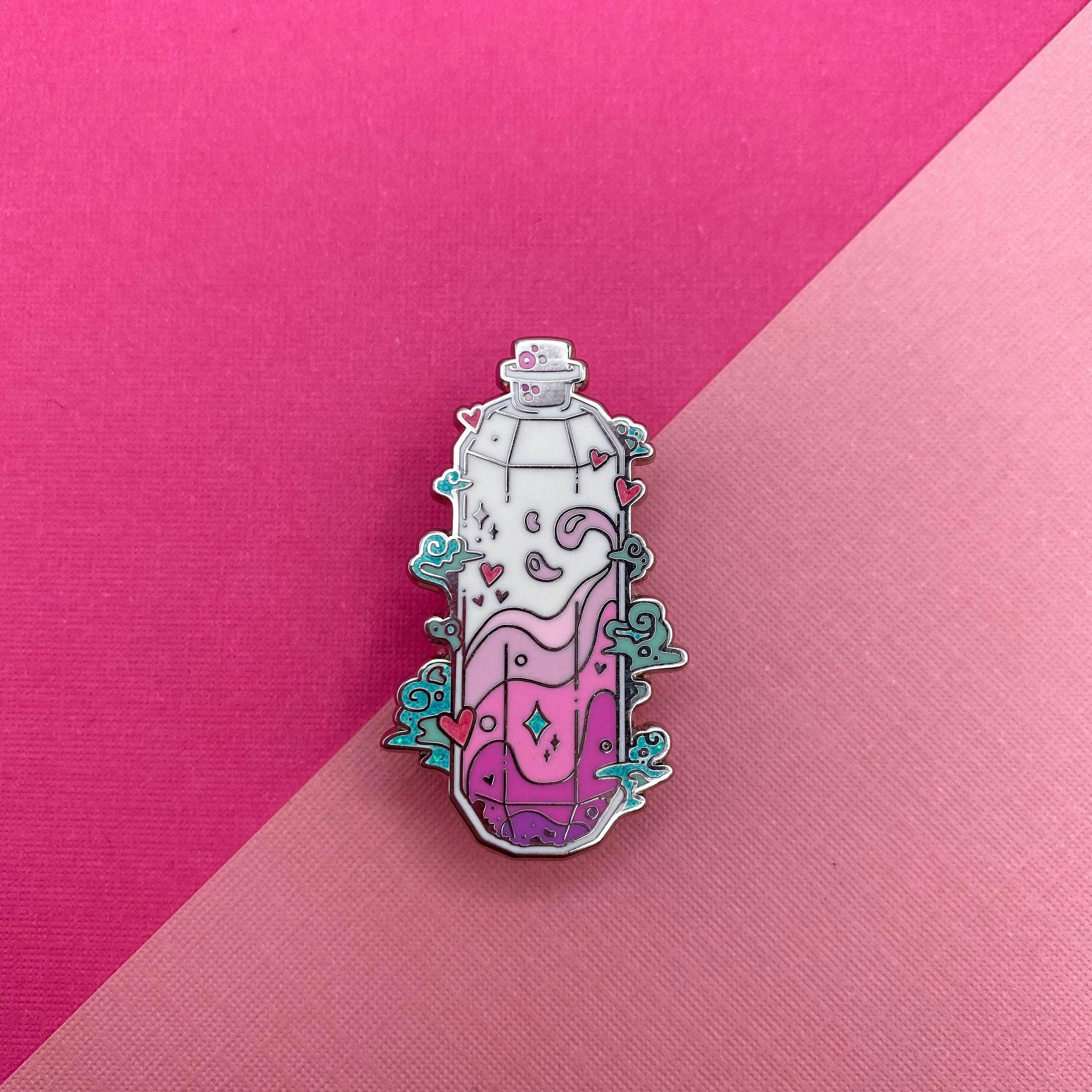 Love Potion Hard Enamel Pin – FunkyPunkyDesigns